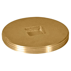 Northeastern | 6" Brass Countersunk Cleanout Plug