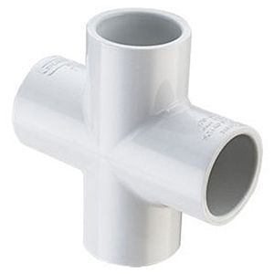 Northeastern | 3" Socket Straight Schedule 40 PVC Cross