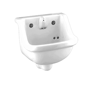 Northeastern | Prison White Wall Mounted Lavatory Sink With Spout And Drain