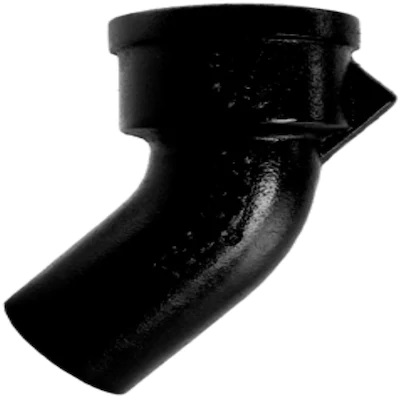 Northeastern | 4" Hub x Spigot Cast Iron Straight 45 Degree Bend